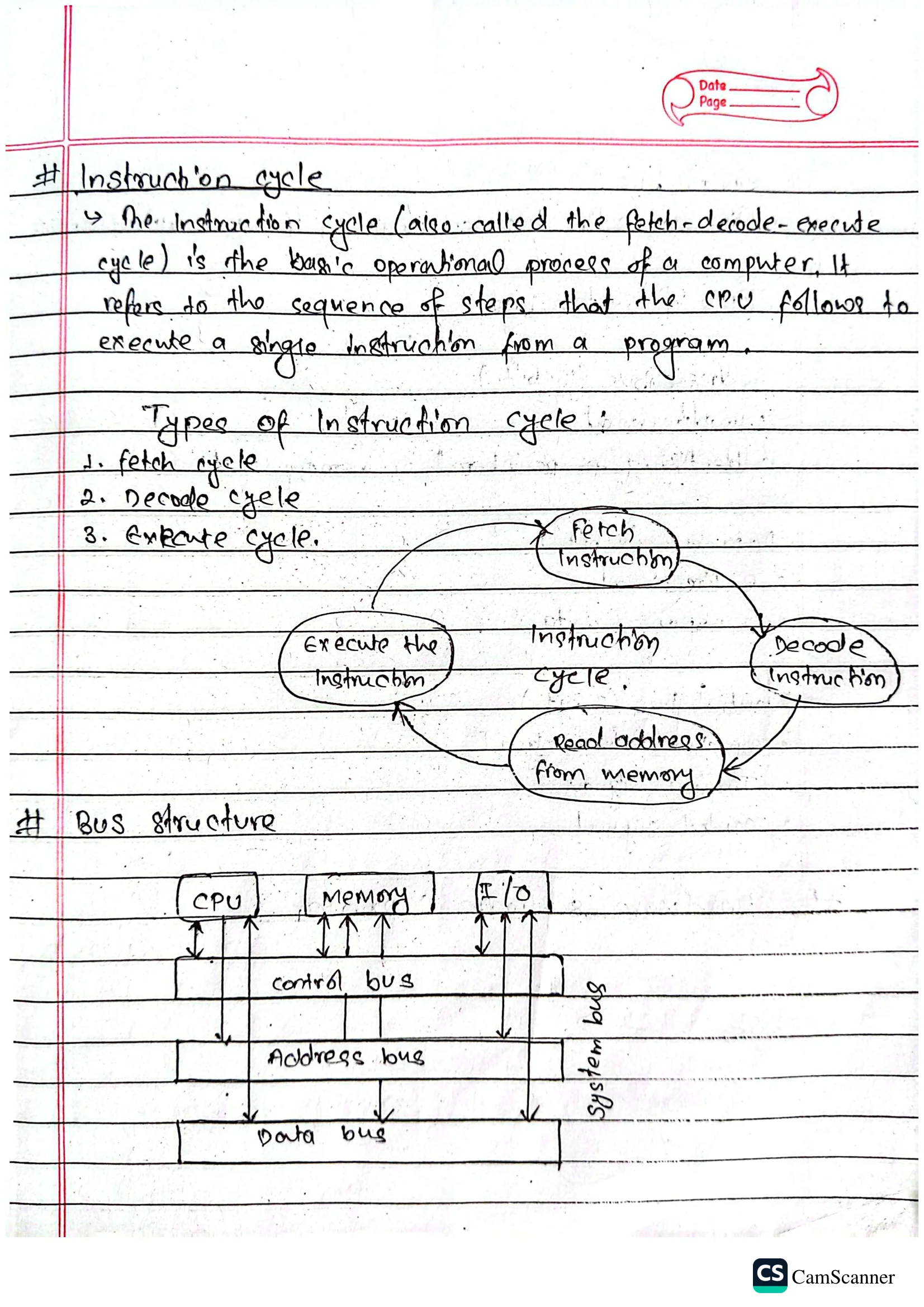 Computer Architecture Handwritten Note | Notestation