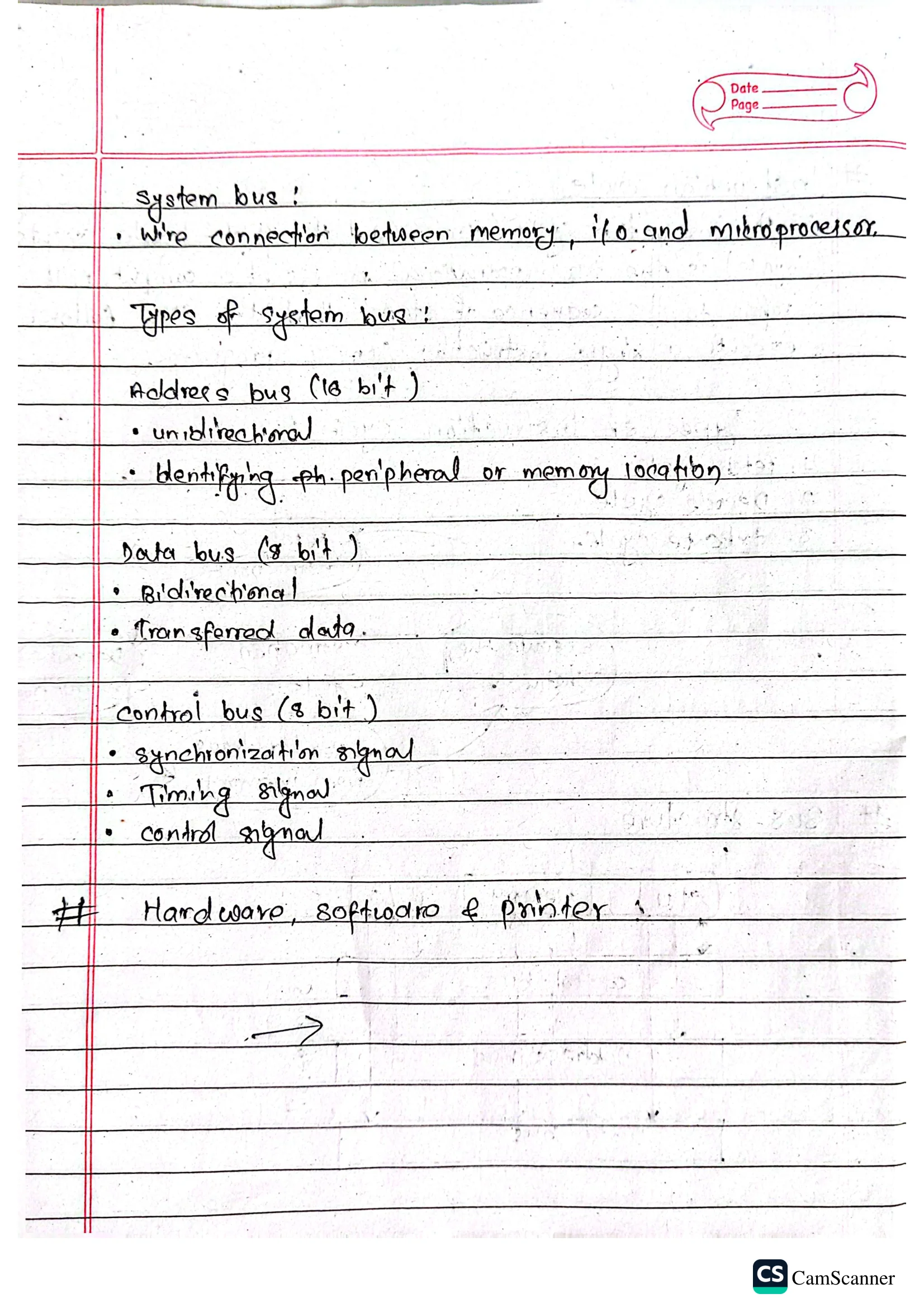Computer Architecture Handwritten Note | Notestation