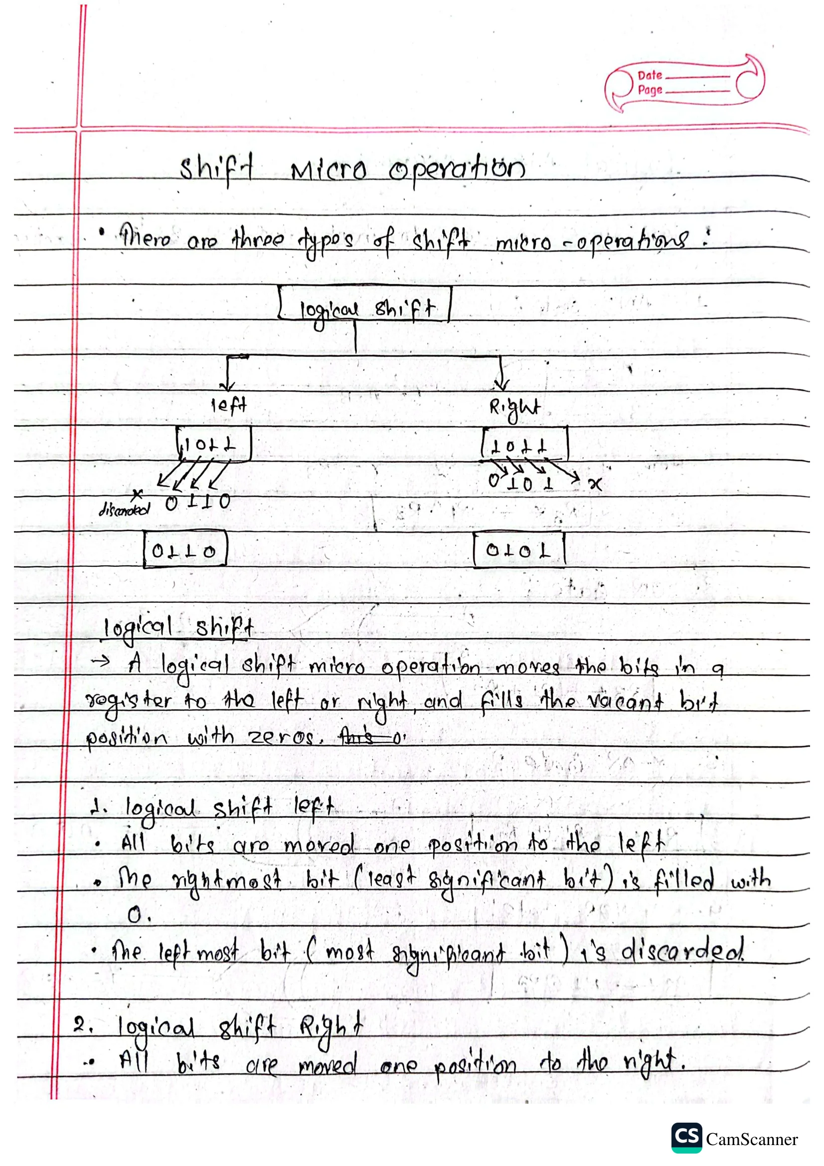 Computer Architecture Handwritten Note | Notestation