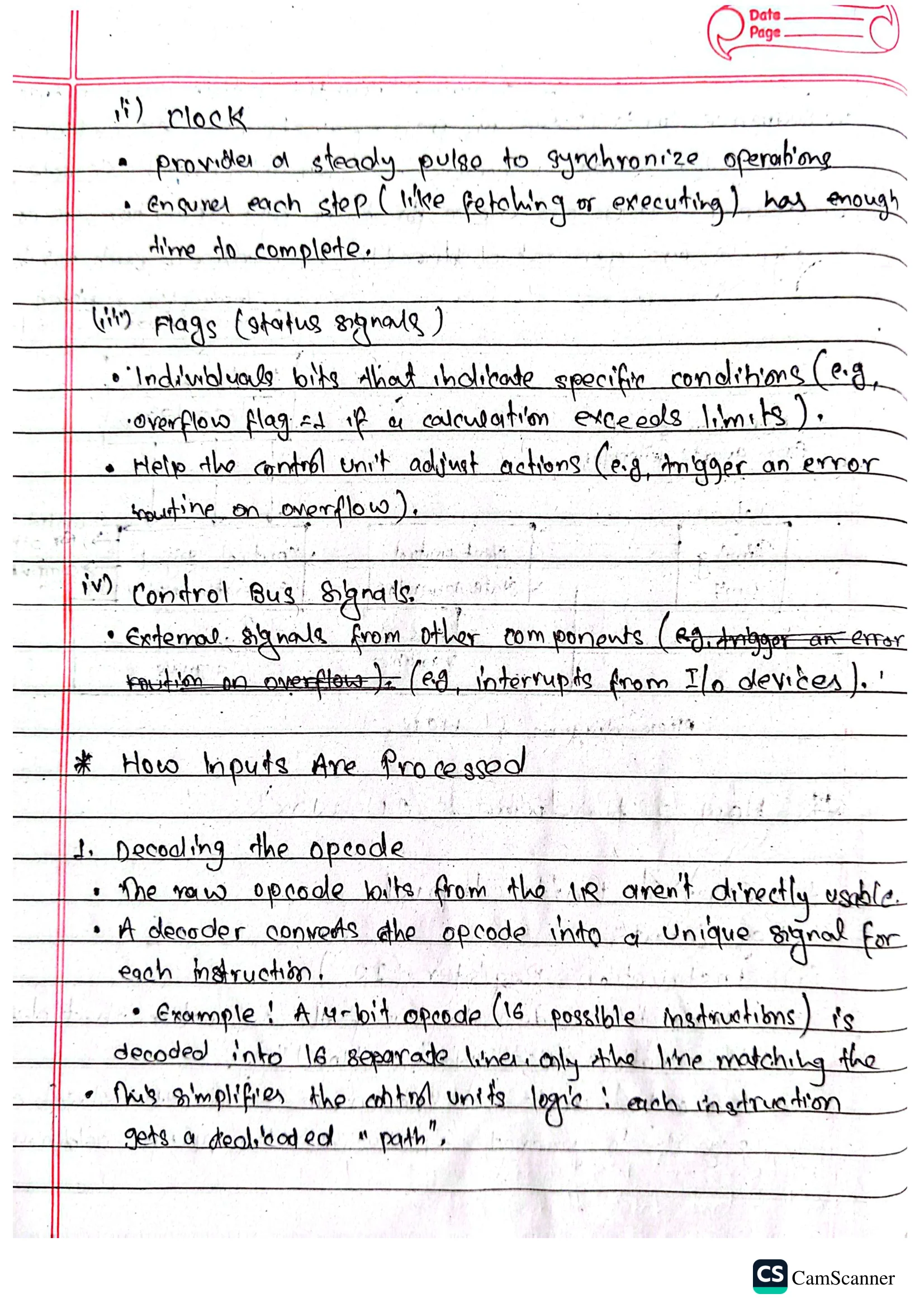 Computer Architecture Handwritten Note | Notestation