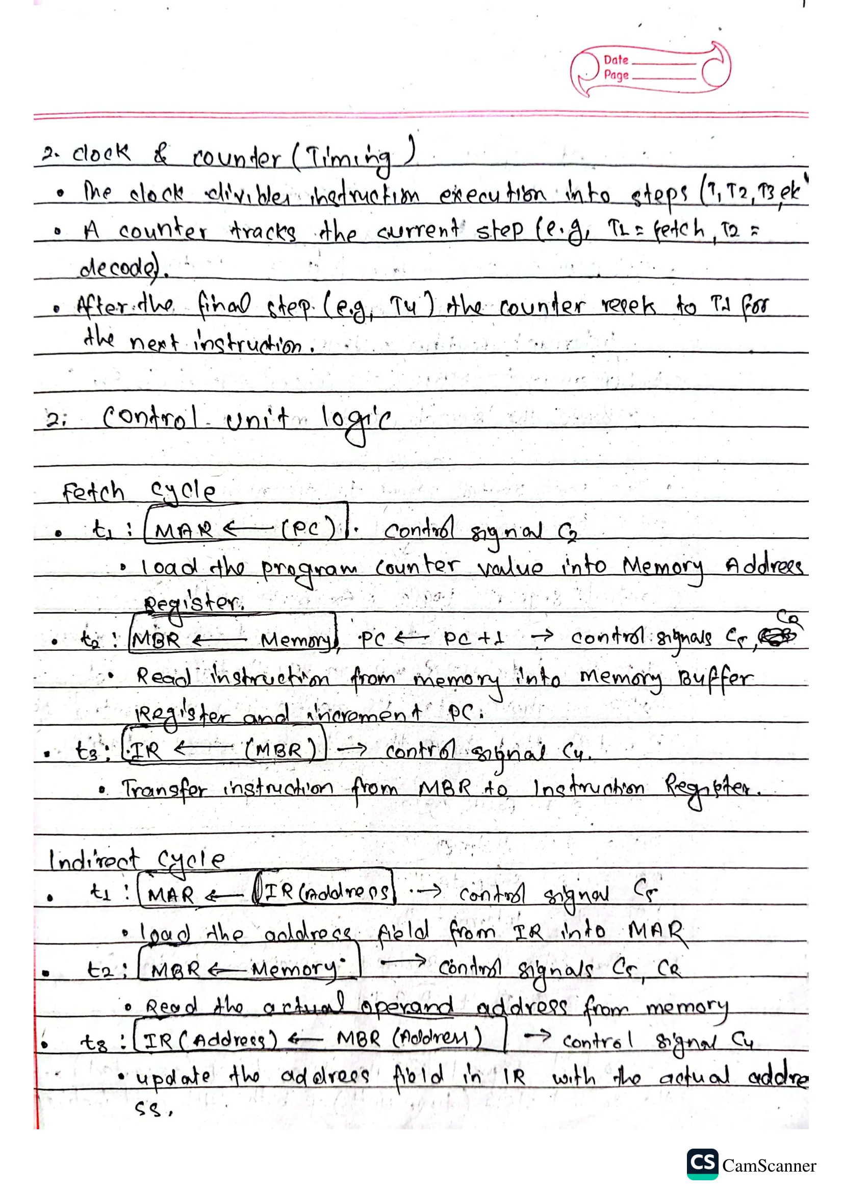 Computer Architecture Handwritten Note | Notestation